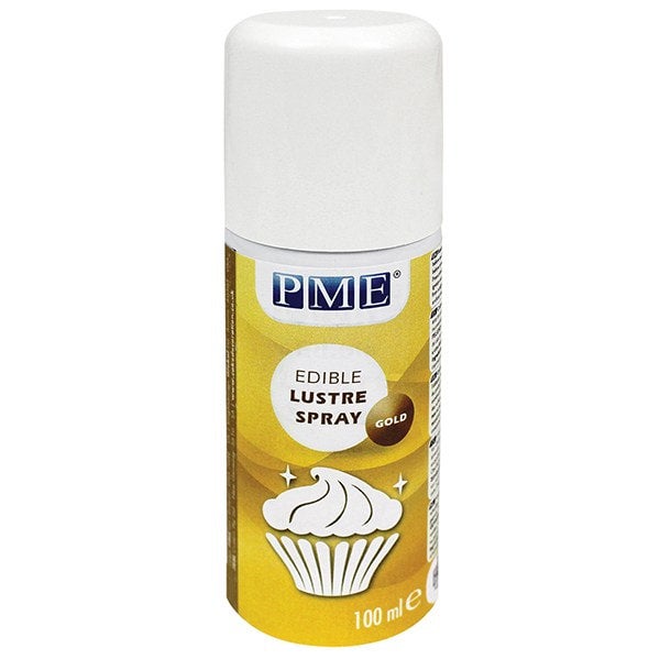 Gold Lustre Spray 100ml PME | On The Cake Front
