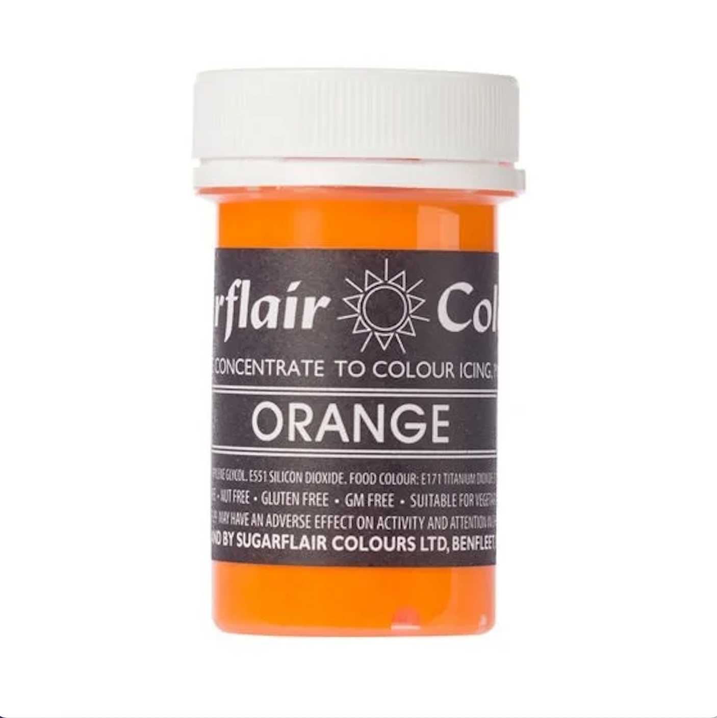 Orange Food Colouring 25g | On The Cake Front