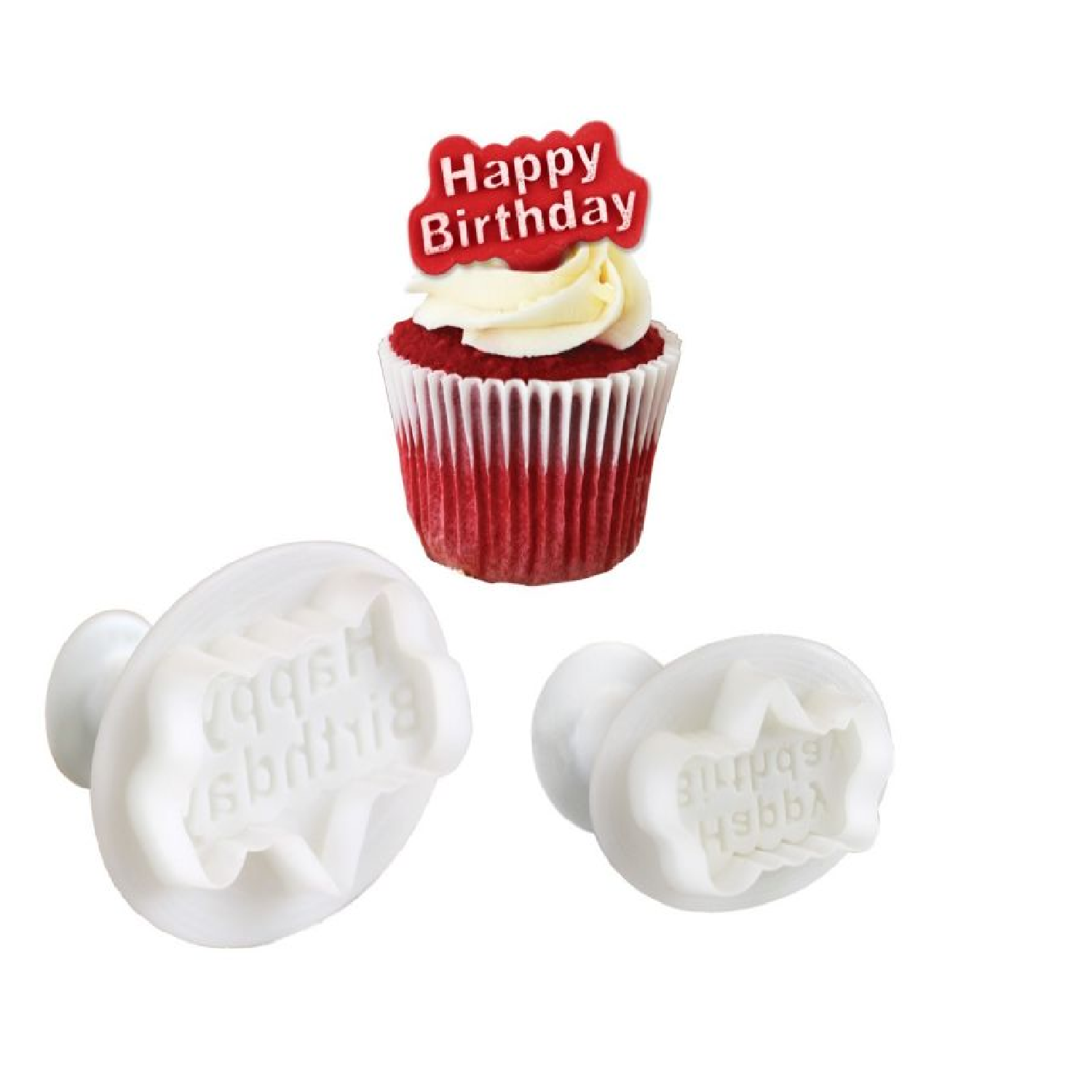 2 Happy Birthday Plunger Cutters | On The Cake Front