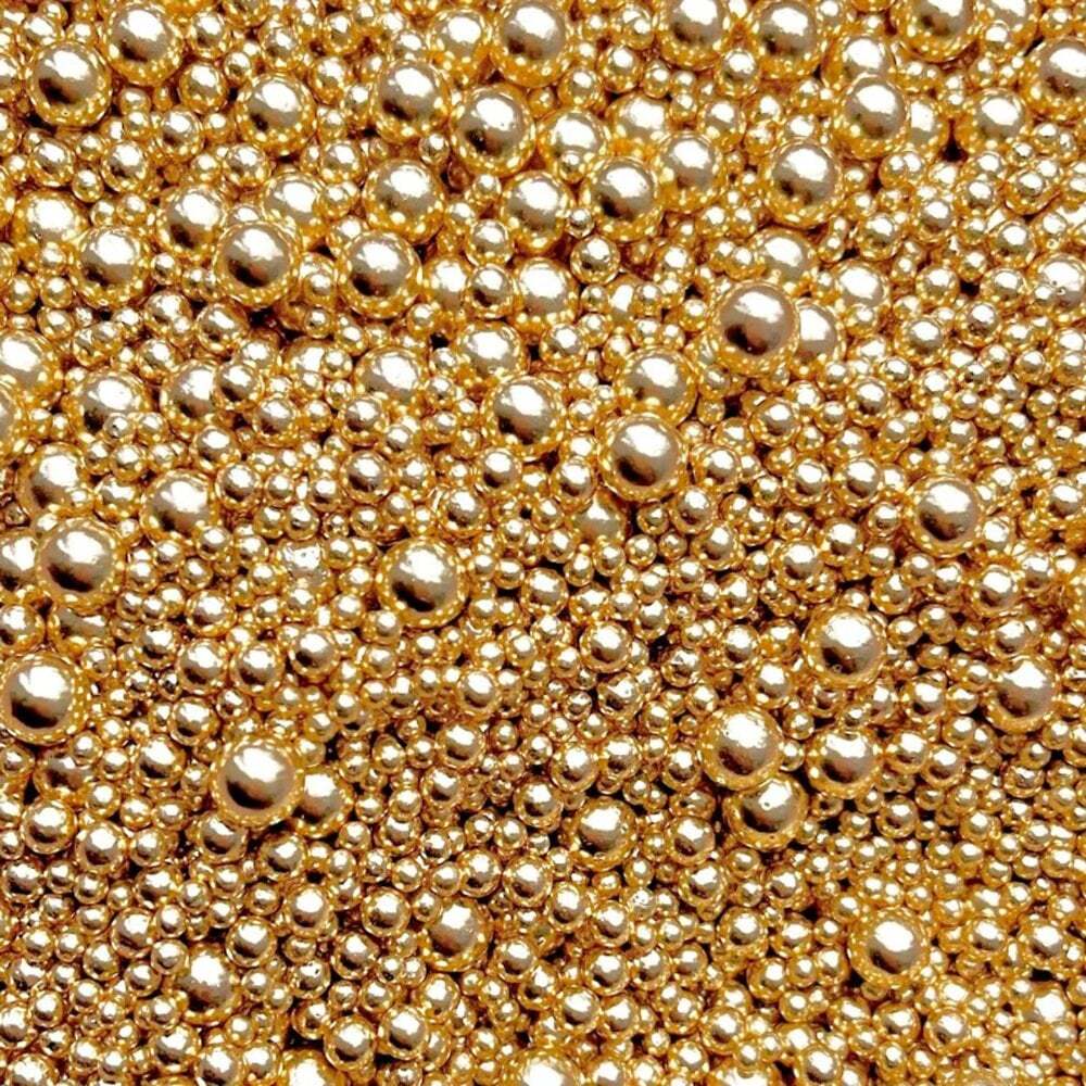 Gold Digger Edible Sprinkles Mixed Ball Sizes 50g | On The Cake Front